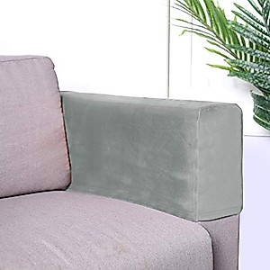 BESPORTBLE Recliner Cover Car Assesories Armrest Covers Stretch Anti-Slip Furniture Protector Armchair Slipcovers for Recliners Sofas Chairs Set of 2 (Grey) Stretchy Couch Cover Recliner Chair Covers