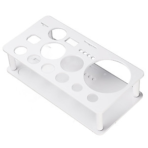 Bartender Kit Stand, Professional Cocktail Shaker Set Stand for Cocktail Lovers Plastic Bartending Tool Holder for Bar Home White(L)