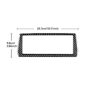 AIRSPEED Car Central Navigation Screen Panel Cover Carbon Fiber Center Console Auto Interior Trim Sticker for Toyota Supra GR A90 A91 MK5 2019-2022, Black