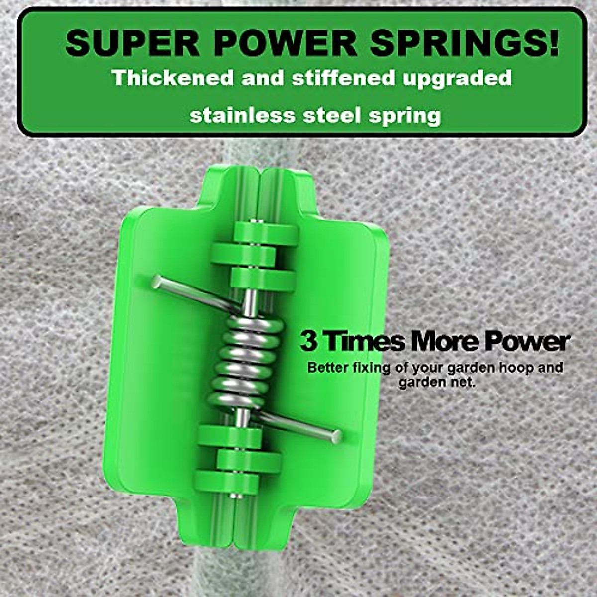 Greenhouse Clamps for 1/2-1/4 inch Greenhouse Hoops, Garden Support Frame,Grow Tunnel,Plant Support Garden Stakes.for Fixing Plant Cover ,Greenhouse Plastic Sheeting,Film Row Cover,Garden net.(30pcs)