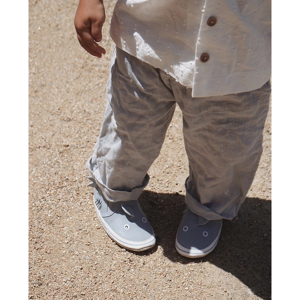 Robeez Baby Boy Anti-Slip Soft Sole Crib Shoes - Infant/Toddler - Blue Pattern - 0-6 Months