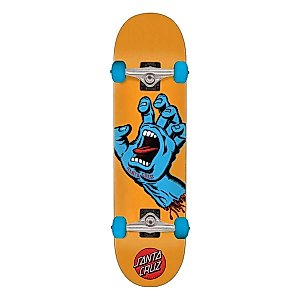 Santa Cruz Screaming Hand Mid Sk8 Completes, Orange, 7.80" x 31"