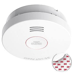 SITERLINK Smoke Detectors 10 Year Battery Operated,UL217-9th Listed Smoke Alarm with Test-Silence Button,Photoelectric Sensor Fire Alarms Smoke Detectors with LED Lights for Home, GS525A (1 Pack)