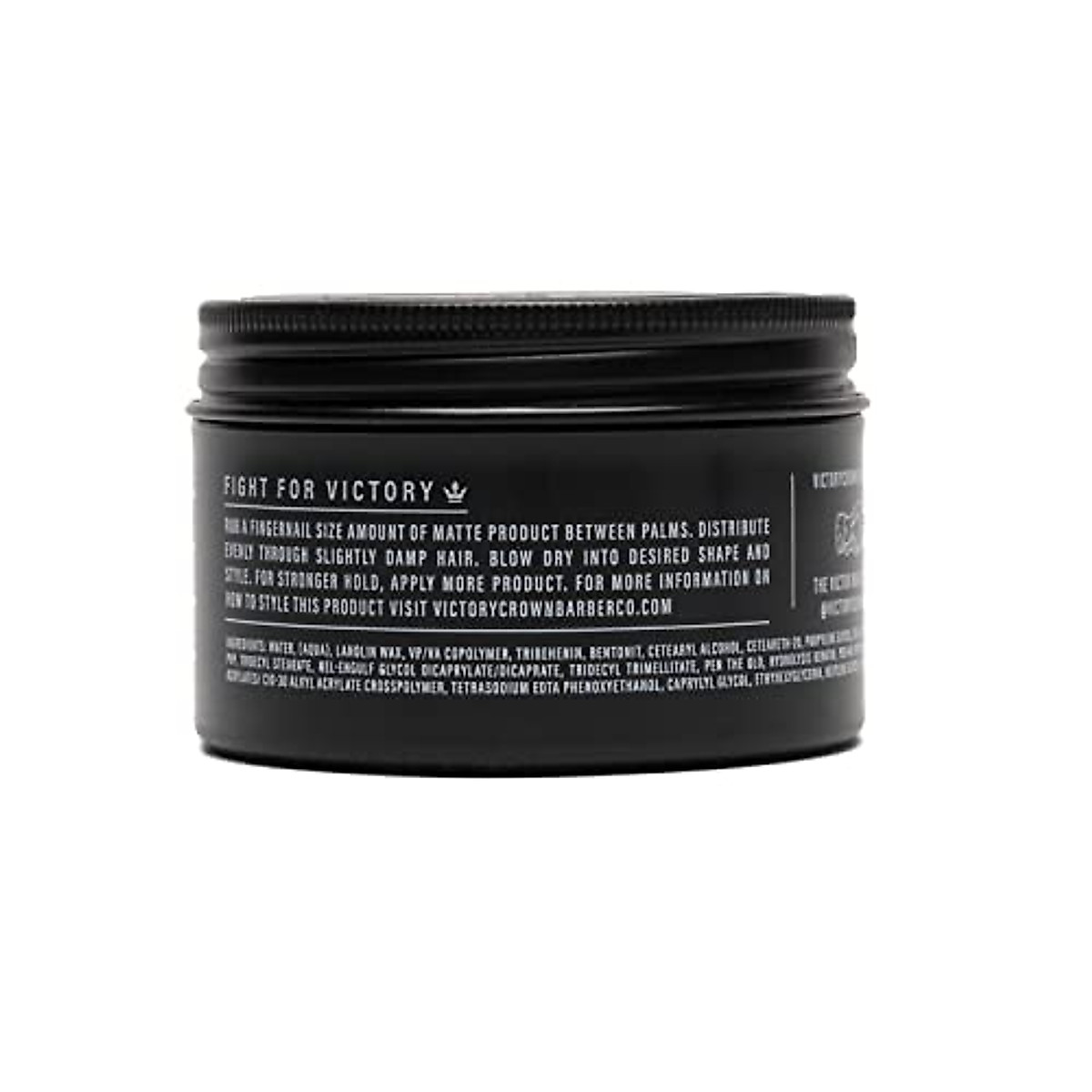 Victory Crown Matte Clay Pomade for Men – High Hold, No Shine – Non-Greasy Hair Paste – 3.4 oz