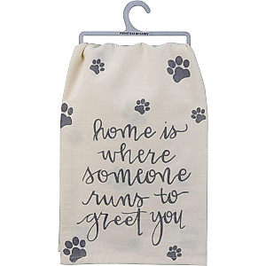 Kitchen Towel - Home Where Someone Runs To Greet
