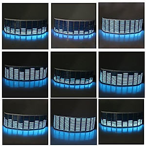 DIYAH Auto Sound Music Beat Activated Car Stickers Equalizer Glow LED Light Audio Voice Rhythm Lamp 70cm X 16cm / 27.5in X 6.3in (Yellow)