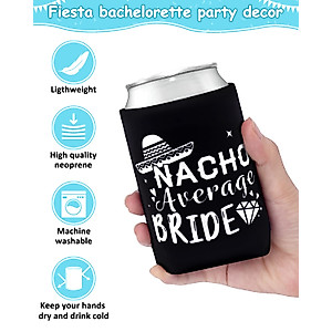12-Pack Fiesta Bachelorette Party Can Sleeves Nacho Average Bride Can Sleeves Favor for Mexico Bachelorette Party Supplies Final Fiesta Party Decorations