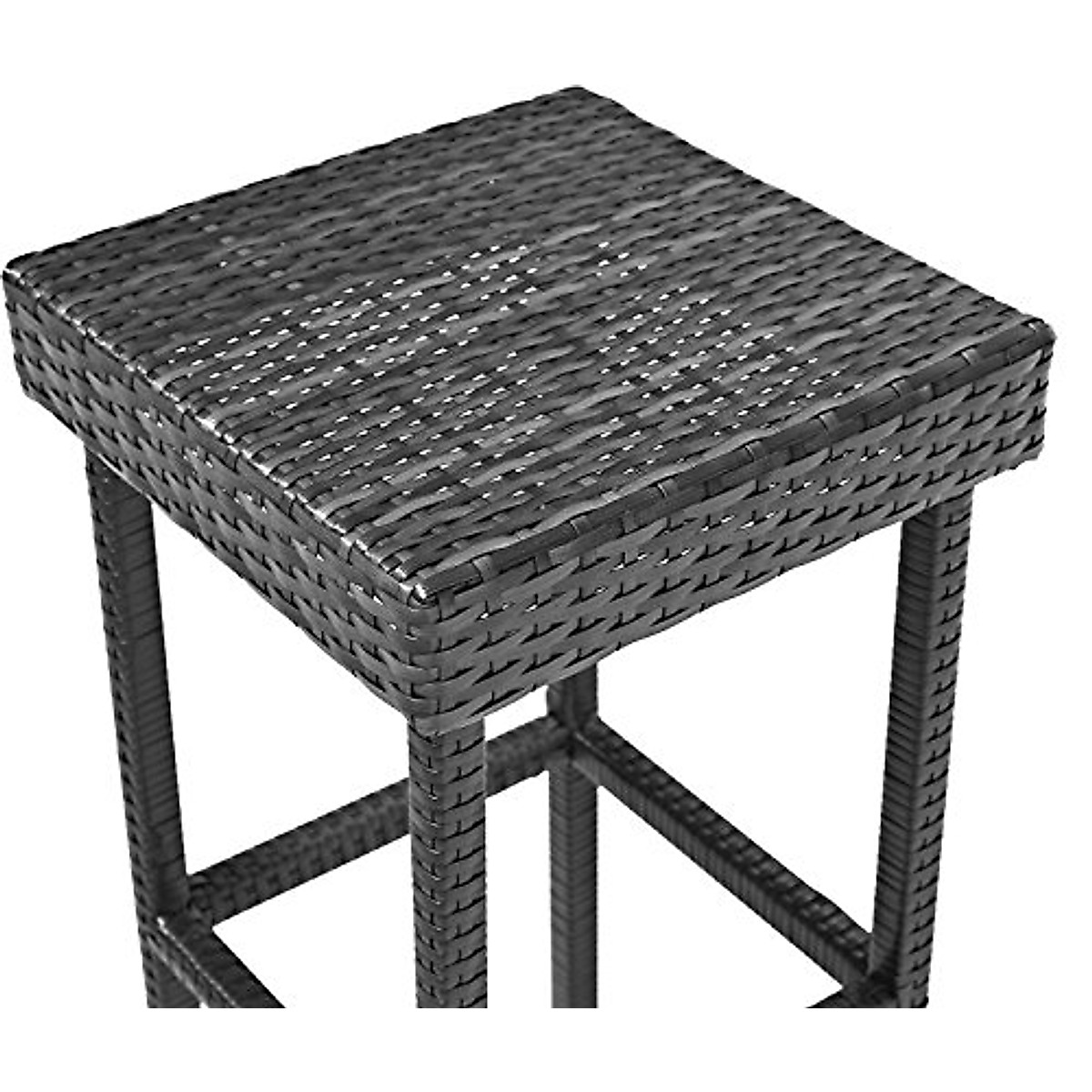 Crosley Furniture Palm Harbor Outdoor Wicker 29-inch Bar Height Stools - Grey (Set of 2)