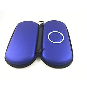 Hipipooo Portable Hard Carry PSP Bag Protective Case Shell Travel Bag for Sony PSP 1000/2000/3000 Game Console (Blue)