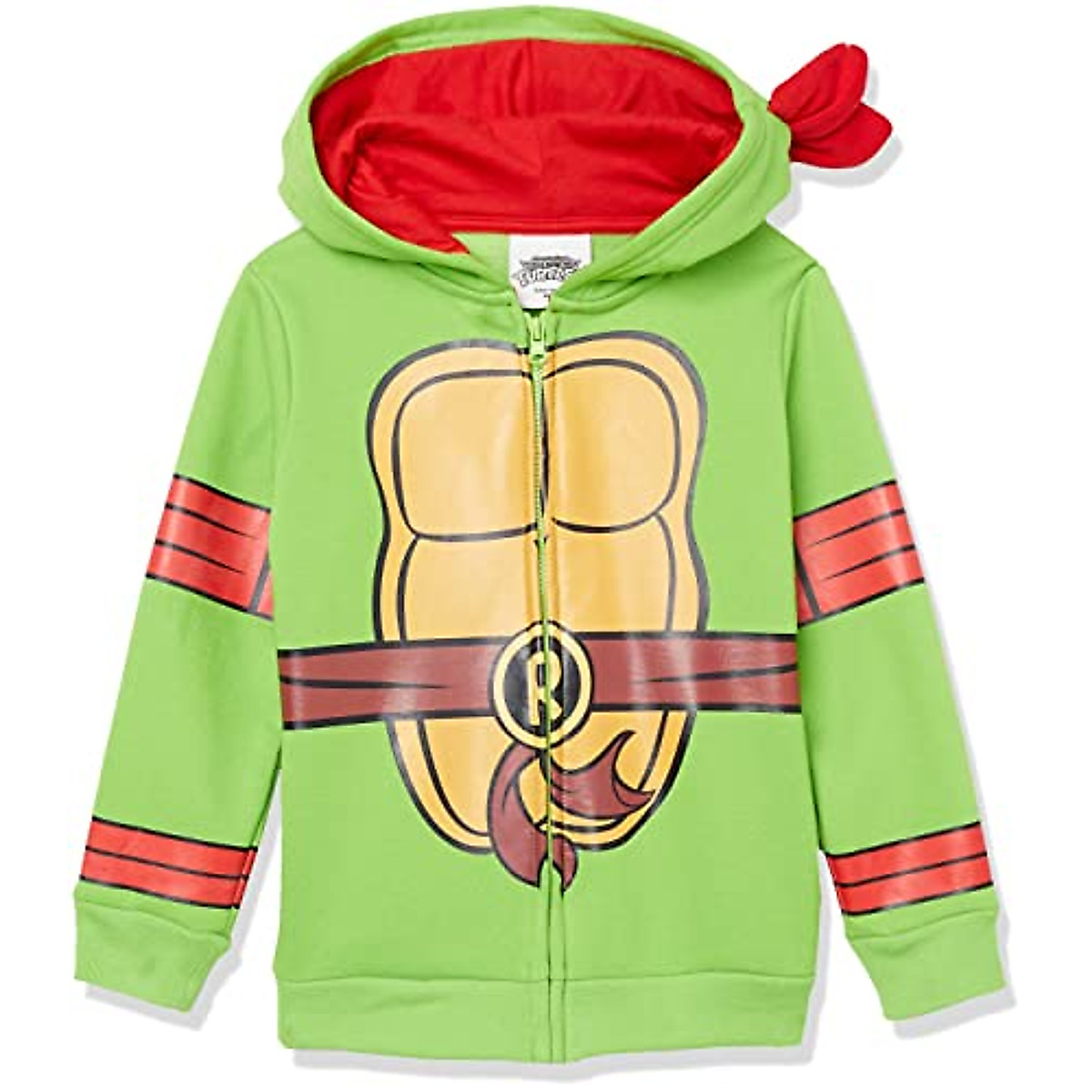 Teenage Mutant Ninja Turtles Baby Boys Graphic Zip-up Hoodie Sweatshirt, Red, 4T US