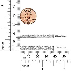 Fifth and Fine 1/2 Carat tw Natural Diamond XO Tennis Bracelet in 925 Sterling Silver