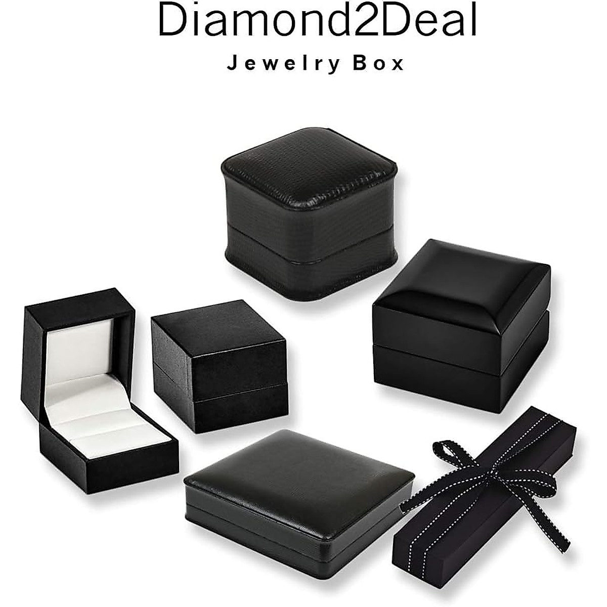 Diamond2Deal 10K Two-Tone White Rhodium Break Apart Te Amo Pendant