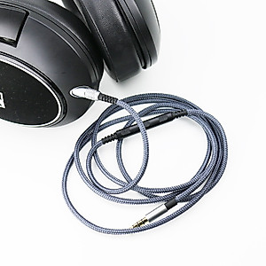 NewFantasia Cable Compatible with Sennheiser HD598, HD598 SE, HD518, HD598 Cs, HD598 SR, HD599, HD569, HD579 Headphone, Remote Volume Mic Compatible with iPhone 4.3FT