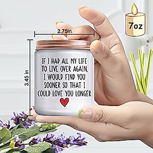 Romantic Gifts for Her, Girlfriend Birthday Gifts for Wife Anniversary Christmas&Thanksgiving Valentine Wedding Love Gifts for Women Men Him Boyfriend Husband Funny Dating Present Lavender Candle