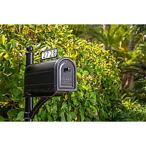 Architectural Mailboxes 3460B Manhattan Address Plaque, Small, Black