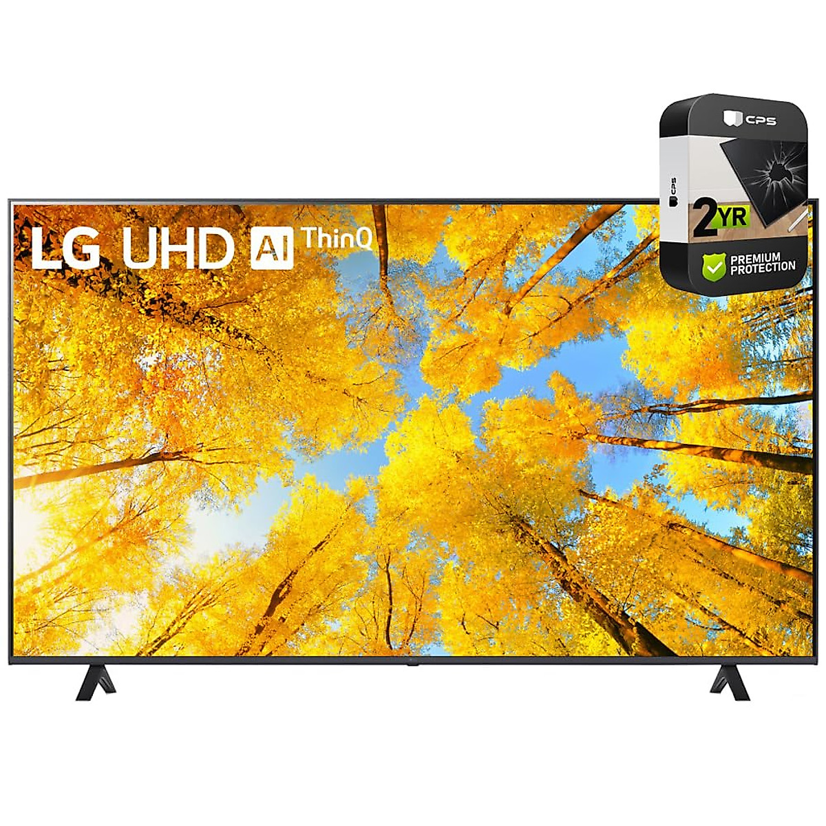 LG 43UQ7590PUB 43 Inch HDR 4K UHD Smart TV 2022 Bundle with 2 YR CPS Enhanced Protection Pack