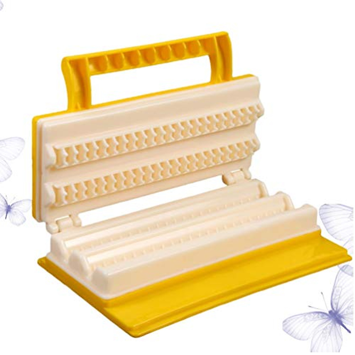 DOITOOL Meat Skewer Tools Barbecue Meat Skewer Machine BBQ Meat String Device Quick Portable Meat Skewer Box Easy Skewer Tools (Double-Row) Meat Maker Grill