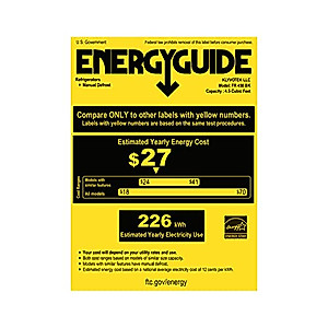 Frestec 4.5 CU' Small Refrigerator, Compact Refrigerator,Mini Fridge, Mini Fridge with Freezer, Black (FR 450 BK)