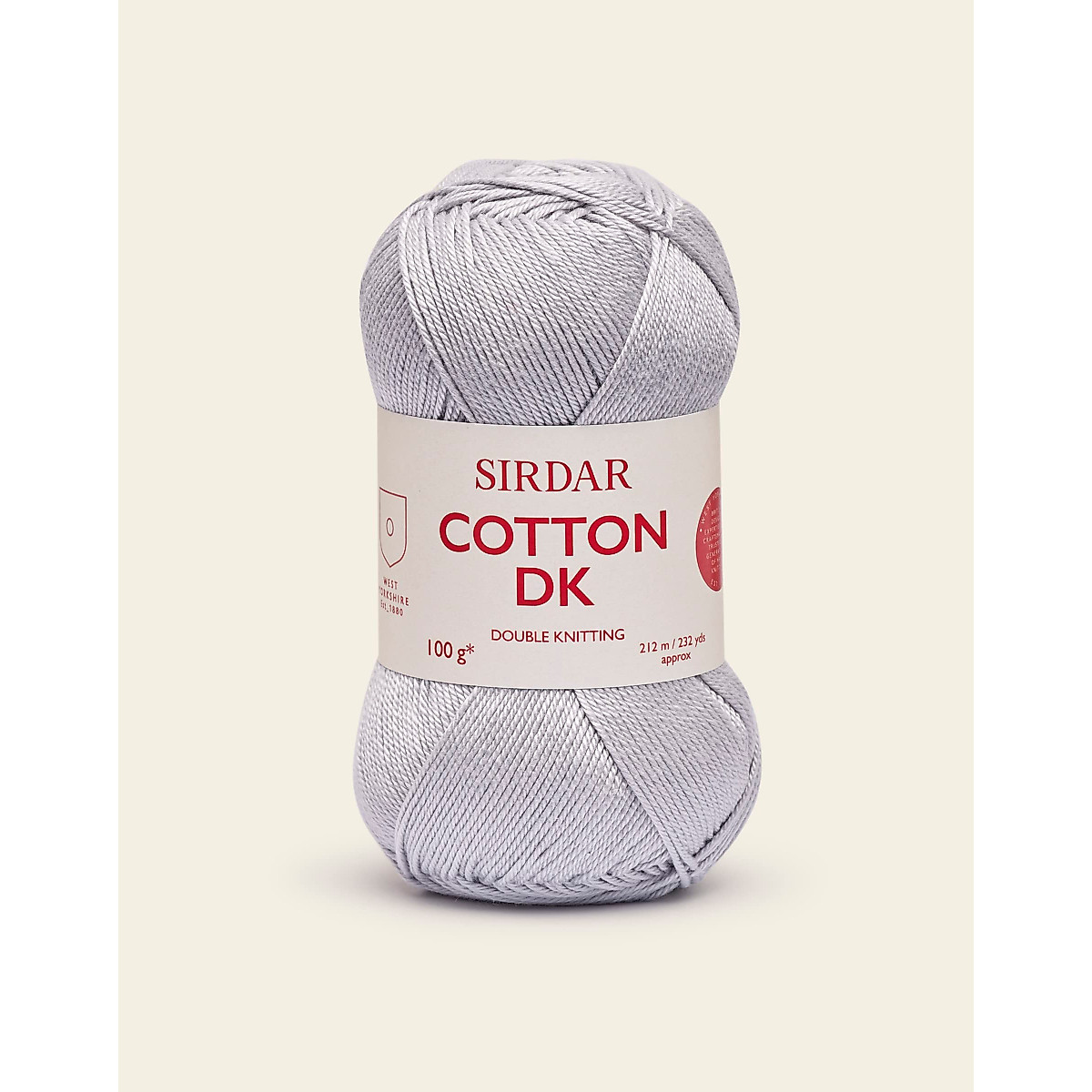 Sirdar Cotton DK 100g - 520 Grey Dawn by Sirdar