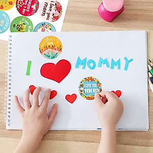 Happy Mothers Day Stickers,180PCS Mother's Day Label Stickers,2" Round Floral Mothers Day Presents Labels for Cards Present Decorations-30PCS