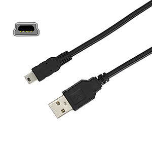 HAUZIK 2 Pack USB-A to Mini USB 2.0 Fast Charging Cable, 10 Foot, Black