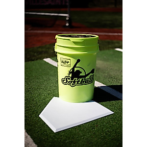 Rawlings | NC12BB Fastpitch Softballs & Bucket | 12" | 18 Count