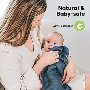 5-Pack Muslin Burp Cloths for Baby Boys, Girls - Organic Baby Burp Cloths, Burp Clothes for Baby Girl, Boy, Neutral Burp Cloths, Burping Cloths for Babies, Burp Rags, Bamboo Cotton Burp Cloth (Corals)