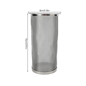 Cold Brew Coffee Filter Stainless Steel Filter Coffee Tea Infuser Coffee Strainer Mason Canning Jar Mesh Coffee Filter for Wide Mouth Mason Canning Jar and Iced Tea Maker(8 * 15cm)