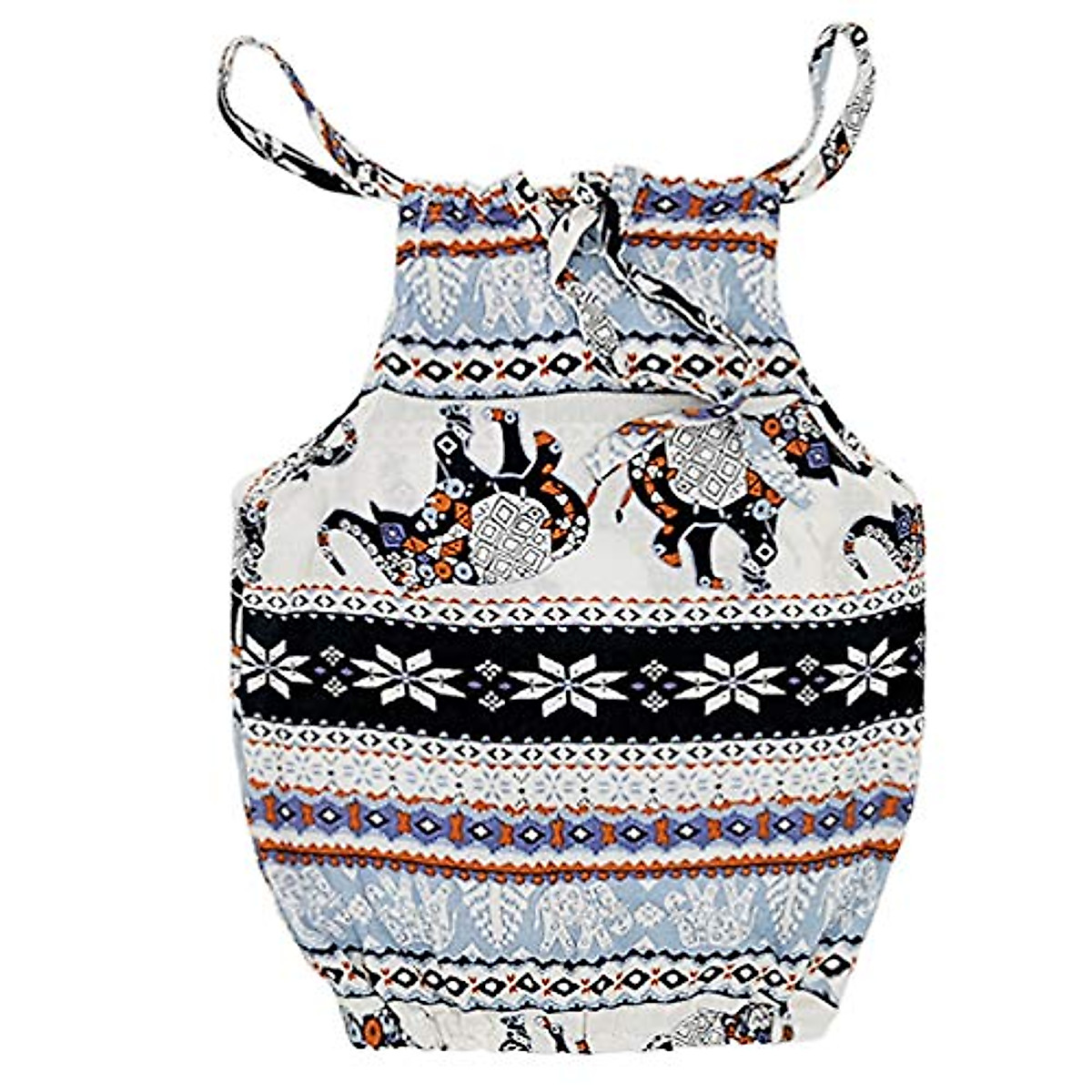 Rysly Baby Girls Boho Elephant Tops Harem Pants 2 Piece Outfits Multicolor Blue 110