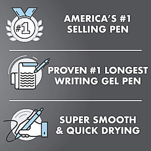 Pilot, G2 Premium Gel Roller Pens, Fine Point 0.7 mm, Blue, Black, Pack of 8