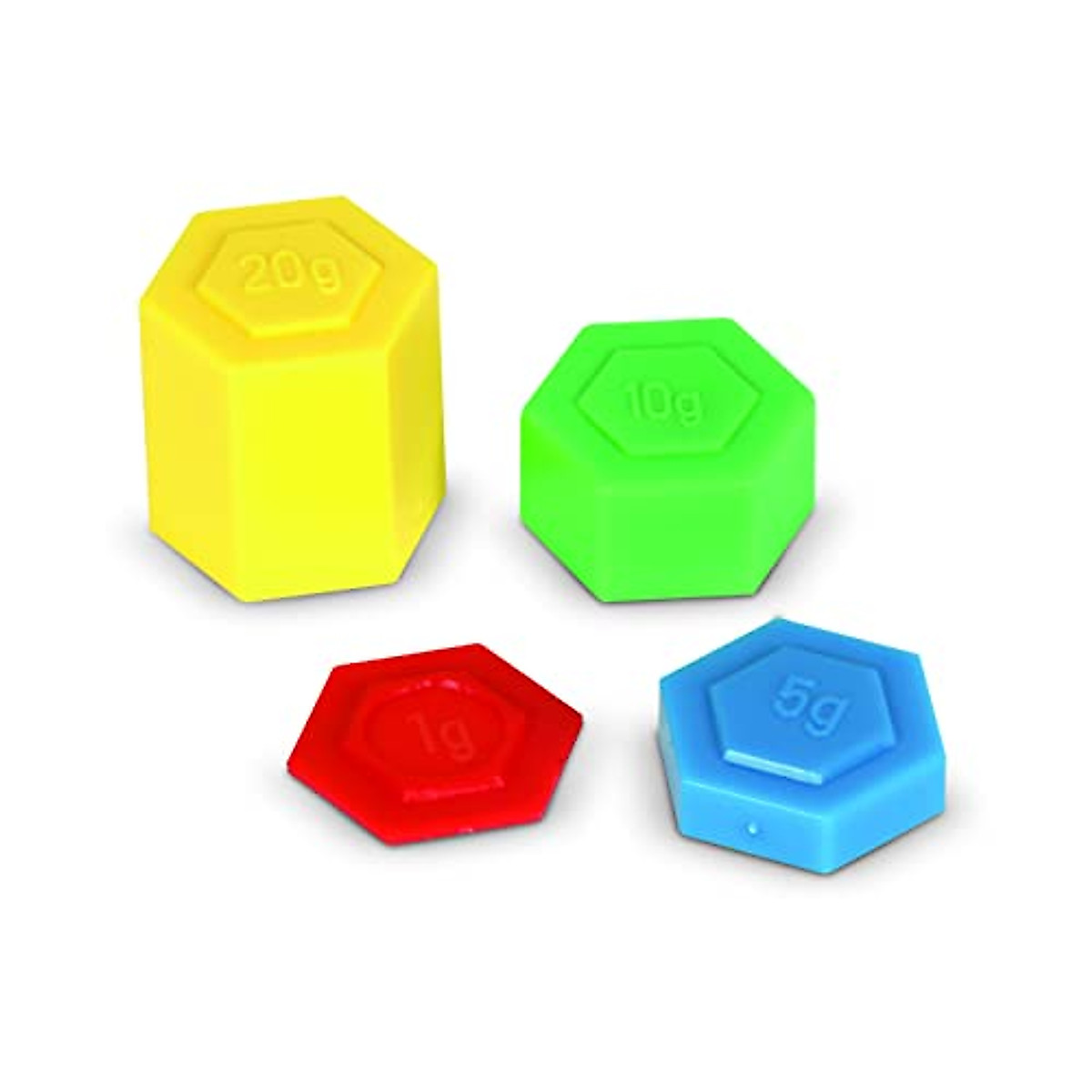 Learning Resources Hexagram Weights - Set of 54 Pieces, Ages 8+ Math Teacher Supplies, Math Learning Tools, Math Games for Kids