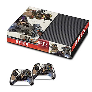 Skins for Xbox One - Decals for Xbox One Games - Custom Xbox One Console Remote Controller Protective Vinyl Decals Covers - Leather Texture Protector Accessories Fit Xbox 1 Controller - Apex