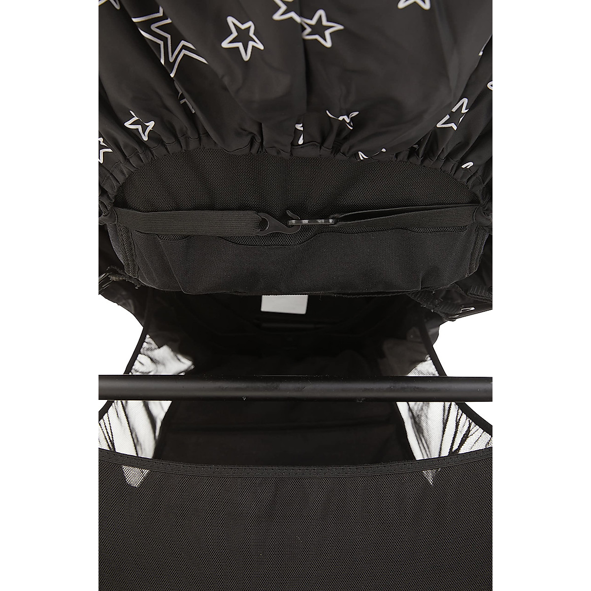 First Essentials Stroller Rain Cover Universal, Baby Travel Weather Shield, Windproof Waterproof, Protect from Dust Snow (Black)