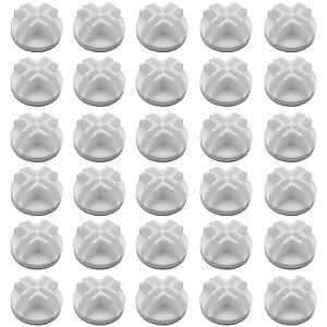 Kyuionty 30Pcs Wire Cube Connectors Plastic Grid Cube Organizer Connector for Modular Closet Storage Organizer & Wire Shelving (White)