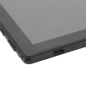 Luqeeg HD Tablet, Octa Core CPU Office Tablet 3 Card Slots 6GB RAM 128GB ROM Travel US Plug 100‑240V (Black)