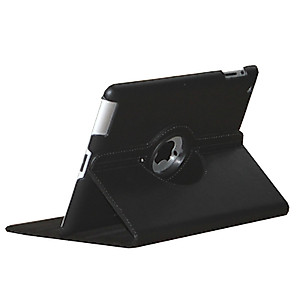 Case for iPad 2nd 3rd 4th Generation, Fit Model A1395 A1396 A1397 A1416 A1430 A1403 A1458 A1459 A1460 – Lingsor Smart Cover Case Rotating Stand Support Wake up Sleep, Black
