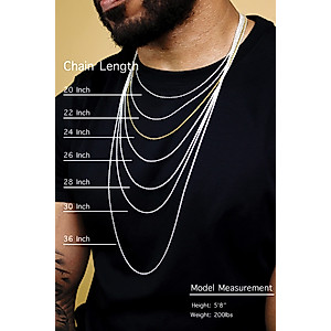 Sterling Silver Box Chain 1.5mm Solid 925 Italy Lightweight Wide Magnetic Clasp Necklace 20"