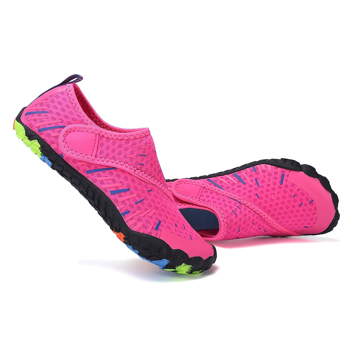 CIOR Boys & Girls Water Shoes Sports Aqua Athletic Sneakers Lightweight Sport Shoes(Toddler/Little Kid/Big Kid) U1ELJSX011-Pink-29