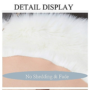 Modern Indoor Shaggy Fur Area Rug, Luxury Soft Fluffy Bedroom Rugs, Shaggy Silky Plush Carpet, Nonslip Home Decor Shag Rug Floor Furry Carpets, for Children Boys Girls Bedroom Rugs