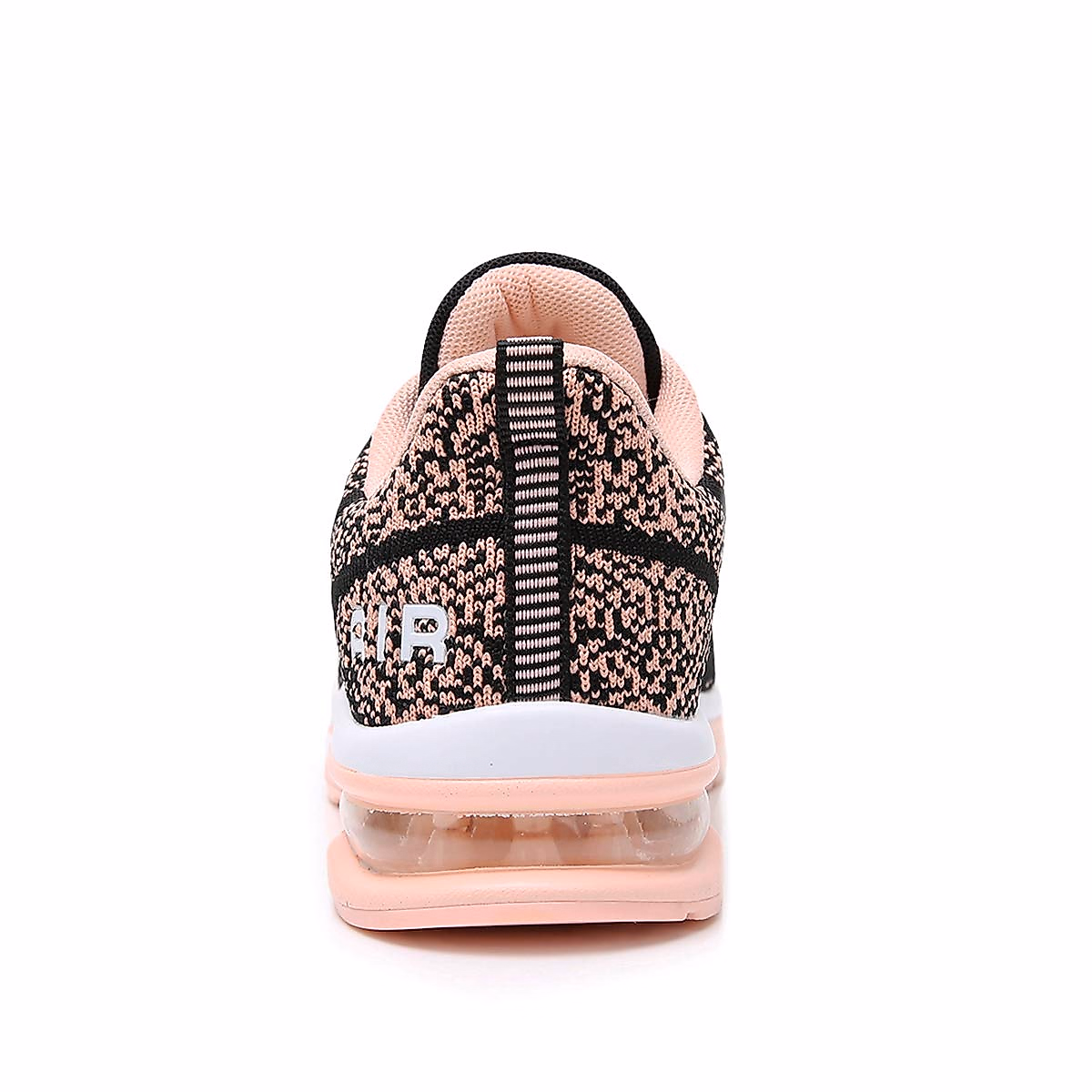 GANNOU Women's Air Athletic Running Shoes Fashion Sport Gym Jogging Tennis Fitness Sneaker Peachblack 7 B(M) US