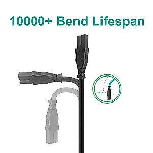 8.2ft Power Cord for Bose Acoustimass 10 Series IV III Home Theater System 300 Bass Module 321 Subwoofer AC 2 Prong Polarized Power Cord Cable Replacement