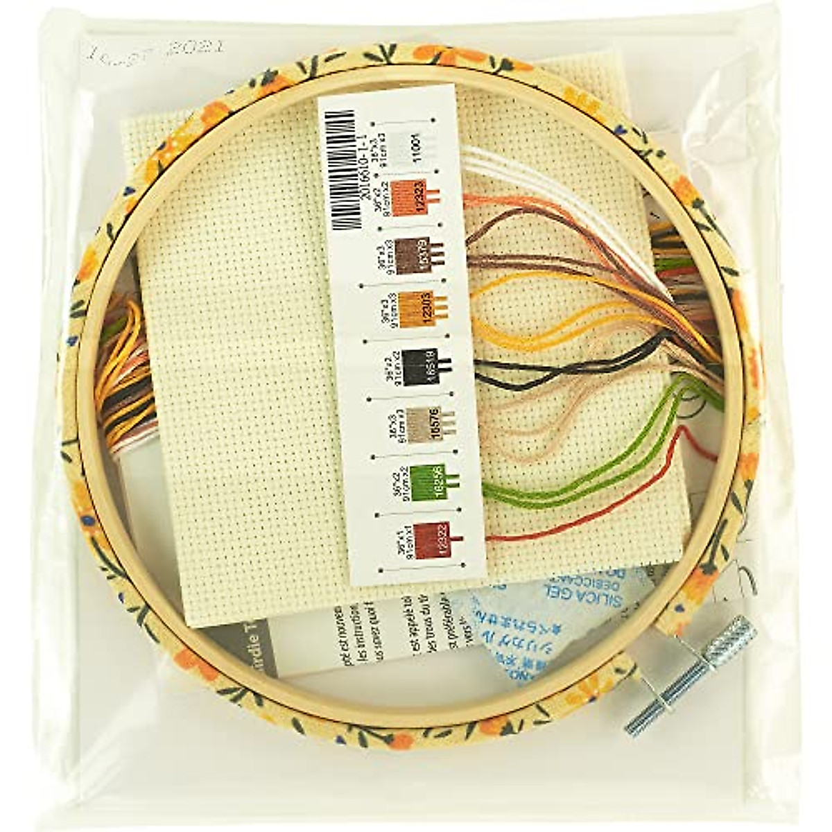 Dimensions Birdie Teacup Counted Cross Stitch Kit for Beginners, 6" Diameter, Multicolor 5 Piece