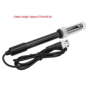 Garosa PH Probe 0-14 PH Detect Sensor Acquisition Monitoring PH Electrode Replacement Probe Electrode Probe Connector Cable Sensor