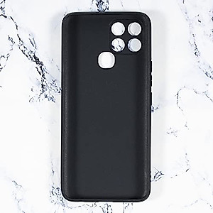 AQGG for Infinix Smart 6 [6.60"] Case, Soft Silicone Bumper Shell Black Flexible Rubber Phone Protective Cases TPU Cover for Infinix Smart 6 -A lot of Love