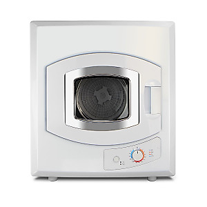 Barton Tumble Dryer White w/Heat Control Automatic Portable Electric RV Apartment Clothes Laundry Compact