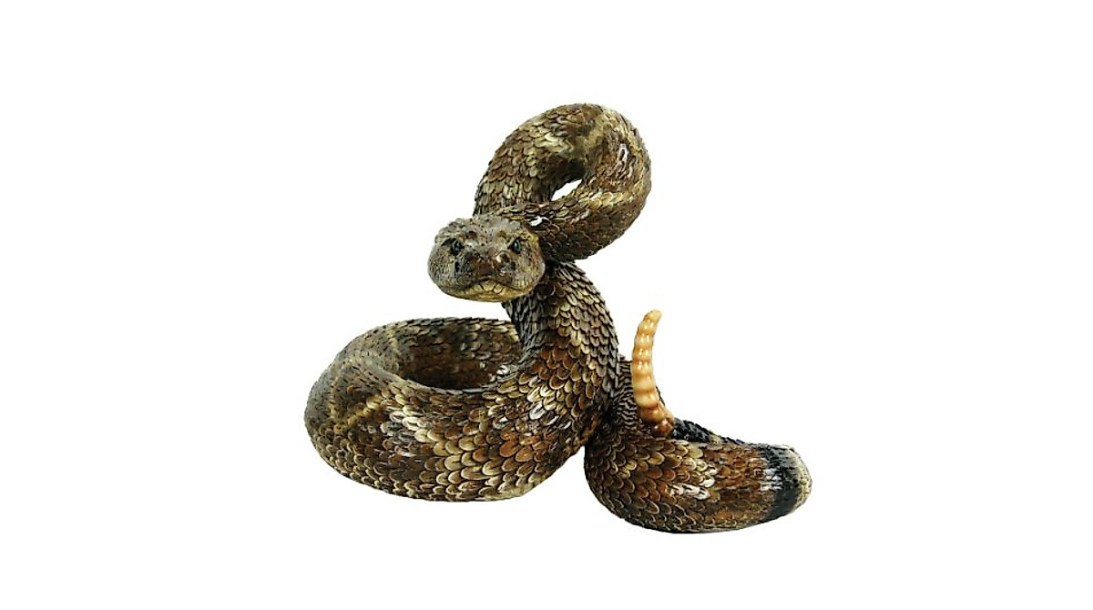 Michael Carr's Lifesize Rattlesnake Figurine for Gardens