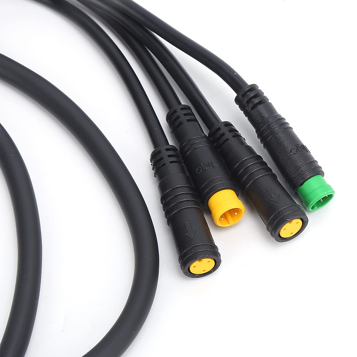 Archuu E-Bike 1T4 Cable, Waterproof 1T4 Electric Bike Cable Mid Motor Brake Lever Throttle Connector for Electric Bike Conversion Kits