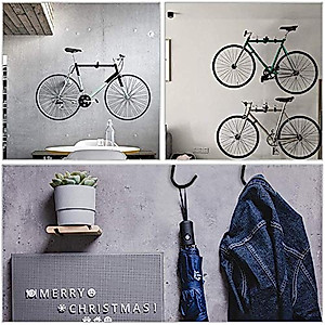 MCIGICM Heavy Duty Bike Hook: 4 Pack Small Size Perfect Hooks | Hangers for Garage Ceiling and Wall Bicycle Storage and Hanging Screw in Bike Storage Hanger