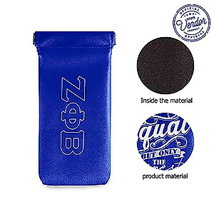 Bad Bananas BBGreek Zeta Phi Beta Paraphernalia - Eyeglasses or Sunglasses Pouch/Case - Sorority Gifts for Women - Official Vendor