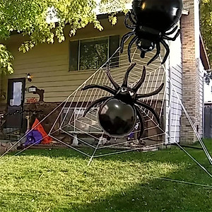 Halloween Balloons 2PCS Giant Black Spider Balloons Party Balloons Big Halloween Spider Foil Balloons Black Party Balloons Cute Birthday Decorations Halloween Foil Balloons Decorative Foil Balloons